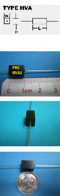 .25W Ultra Precision Wire Wound Rectangular Body Axial Lead Resistor